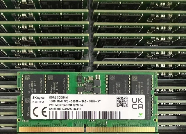 SK HYNIX 16GB DDR5 4800MHz SODIMM Laptop RAM 1Rx8 - HMCG78MEBSA092N $83 ...