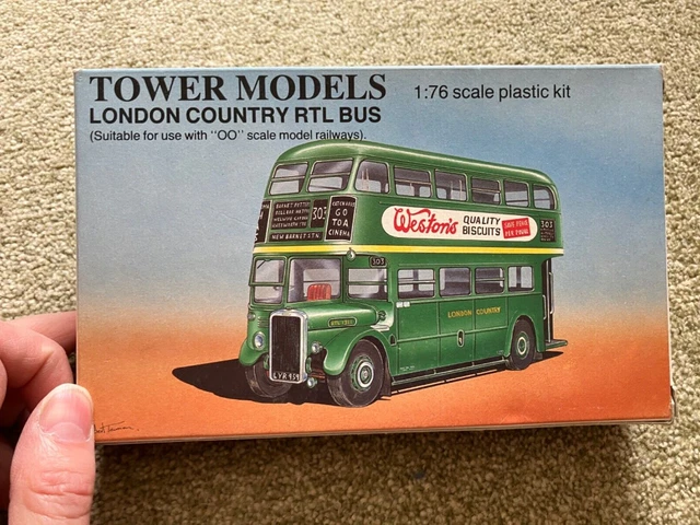 VINTAGE TOWER MODELS Tb7. London Country Rtl Bus. 1/76. Sealed Kit £10. ...