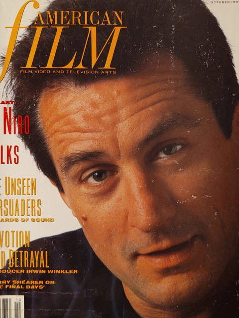 RARE AMERICAN FILM Magazine October 1989 Robert De Niro Laura Dern ...