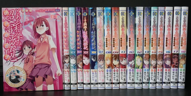 JAPAN MOTOI FUYUKAWA manga LOT: A Certain Scientific Railgun vol.1-18 ...