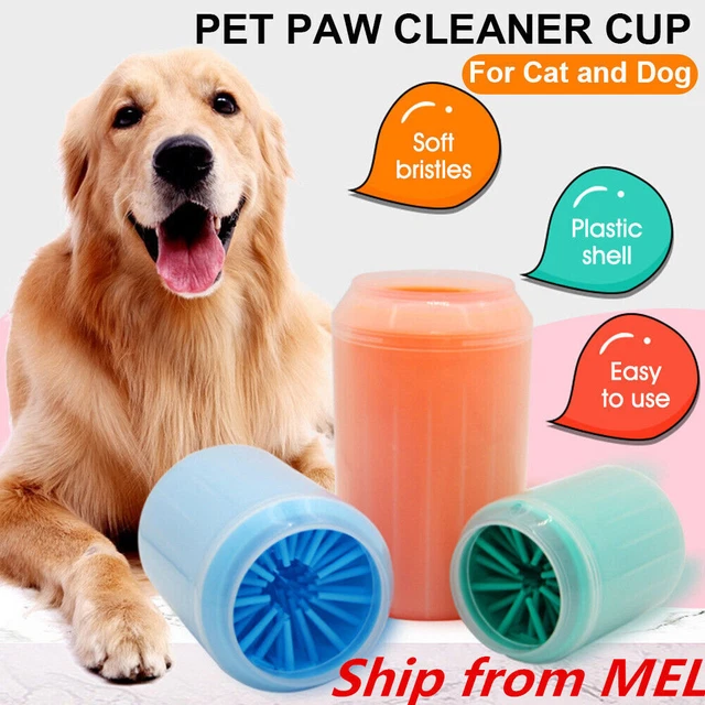 PET FOOT CLEANER Dog Cat Paw Washer Feet Brush Grooming Tool Small ...