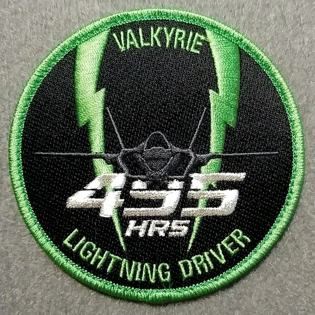 USAF 495TH FS "Valkyries" F-35A Lightning II RAF Lakenheath Patch on ...