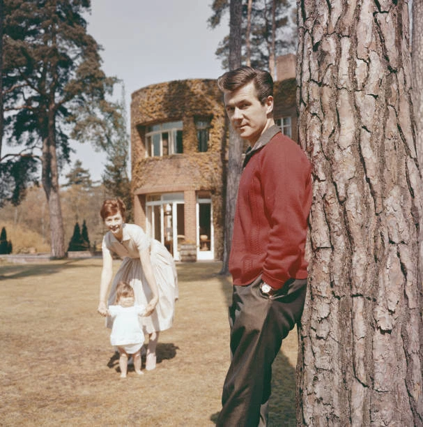 ENGLISH ACTOR AND screenwriter Bryan Forbes pictured with his - 1960s ...