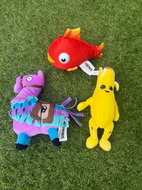 FORTNITE PEELY BANANA Nana Nana flopper fish loot llama Plush Soft Toy ...