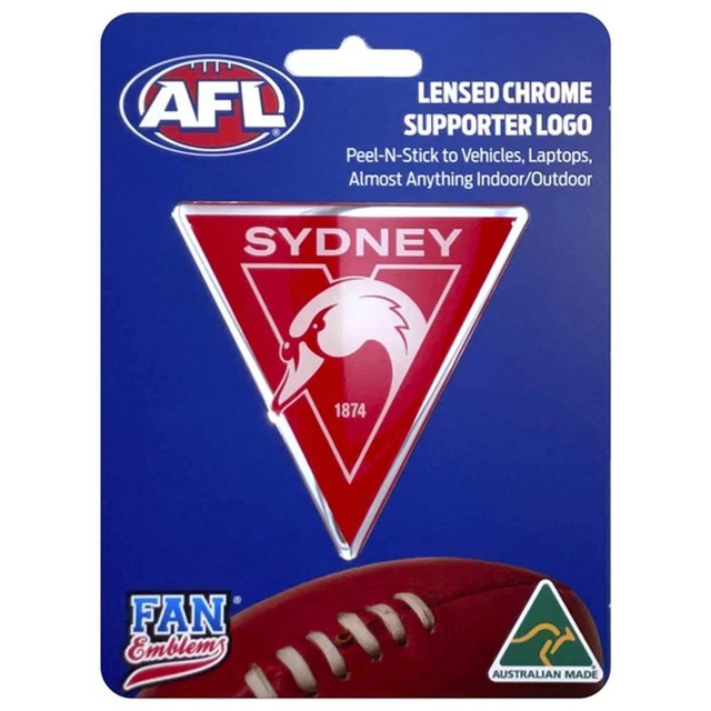 FAN EMBLEMS - AFL: Sydney Swans Logo Decal $14.41 - PicClick AU