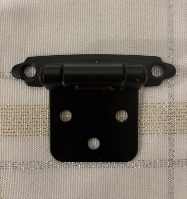 SILVERLINE CABINET HINGES Matte Black Variable Overlay Hinge Folding ...