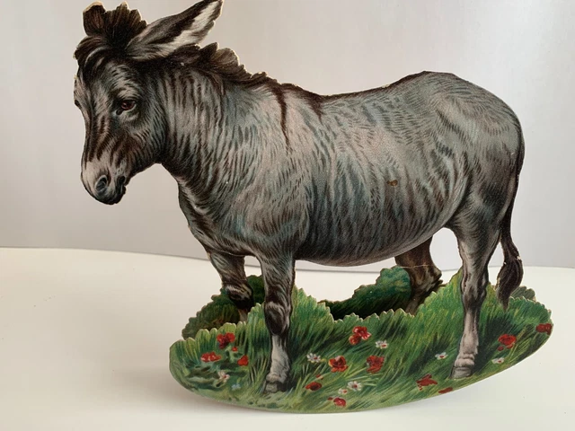 THE DONKEY, FATHER TUCK'S ROCKING ANIMALS, moveable rocking paper toys ...