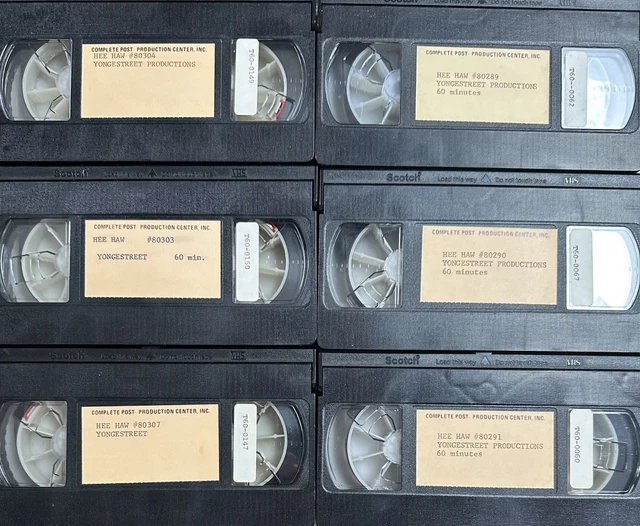 HEE HAW - Production Master VHS Tapes (x23) - Most Of Season 12 - Play ...