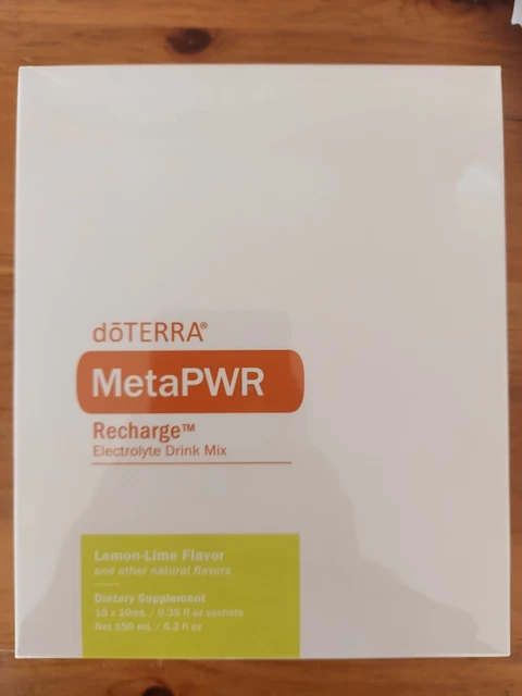 DOTERRA METAPWR RECHARGE Electrolyte Drink Mix Lemon-Lime Flavour 30x ...