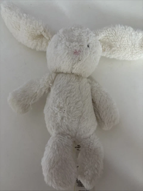 MARKS & SPENCER M&S baby small cream bunny rabbit rattle soft toy £6.00 ...