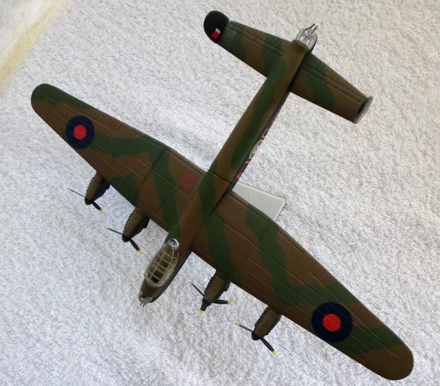 MODEL AIRPLANE. AVRO Lancaster.Guy Gibson. Stand. 8.5 x 5 ins. Kept in ...