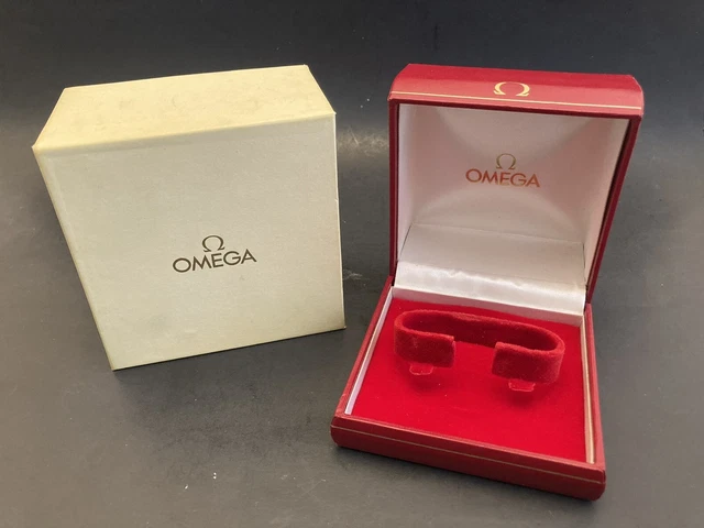 VINTAGE RED OMEGA Speedmaster Watch Box Case + Outer Box 1501 Circa ...