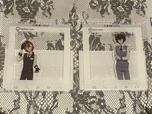 BUNGO STRAY DOGS Fujikyu Osamu Dazai Chuuya Nakahara Acrylic Frame £52. ...