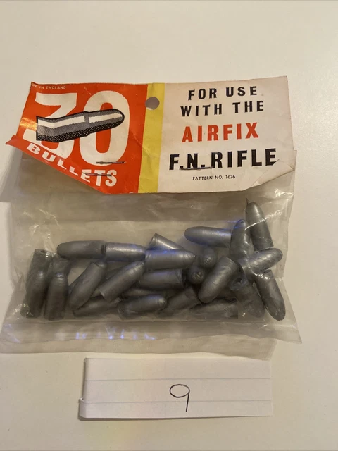 VINTAGE AIRFIX TOYS Pack of 30 Plastic Toy Bullets FN Rifle New Old ...