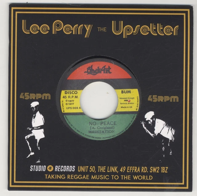 MÉDITATION - NO Peace LTD 7" UPSETTER LEE PERRY ARK NOIR ART DUB EUR 14 ...
