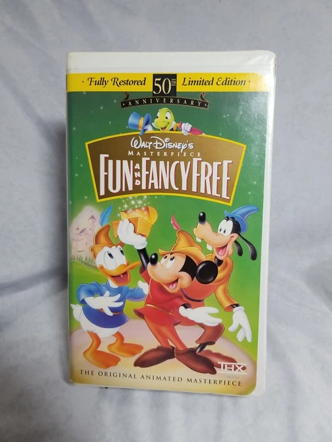 FUN AND FANCY Free (VHS, 1997) Walt Disney Masterpiece 50th Anniversary ...
