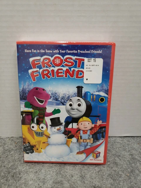 FROSTY FRIENDS: BARNEY/THOMAS the Train/Bob the Builder (DVD) >NUOVO