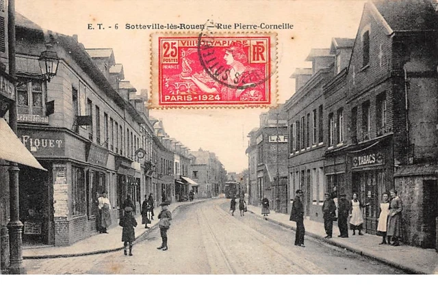 76 .N° 110236 . sotteville les rouen . tabac . rue pierre corneille ...