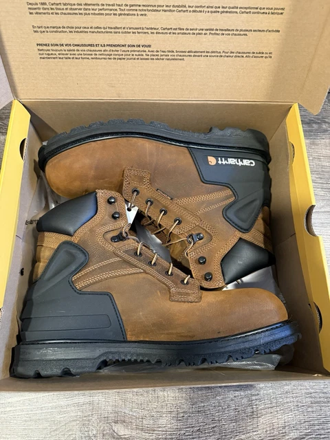 CARHARTT WATERPROOF 6-INCH Steel Toe Work Boot CMW6220 11M £133.72 ...