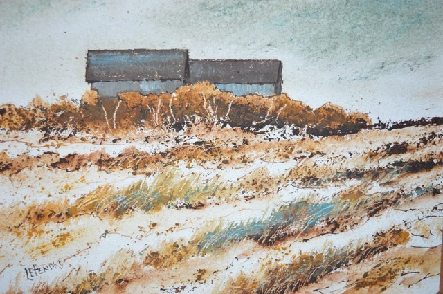 CANADIAN ARTIST HENRY Letendre Oil + Watercolour On Board Painting ...