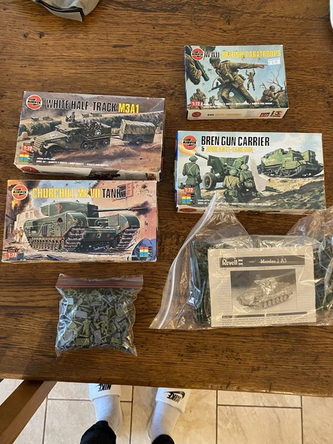 AIRFIX VINTAGE WW2 Tanks Military Vehicles Soldiers Etc X 5 £18.00 ...