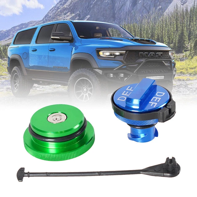 DIESEL FUEL TANK Caps DEF Cap Aluminum for 2019-2023 Dodge Ram 2500 ...