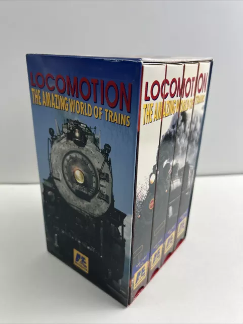 LOCOMOTION AMAZING WORLD Of Trains A&E Home Video VHS 4 Tape Box Set £7.46 - PicClick UK