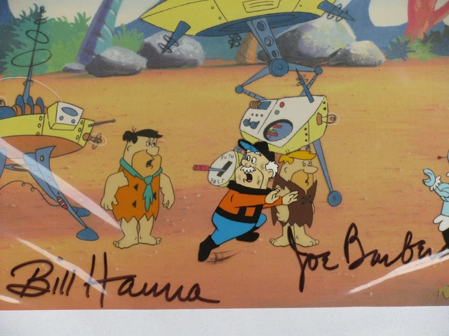 Hanna Barbera Production Cel Jetsons Meet The Flintstones Signed Coa Robot Fred £78736