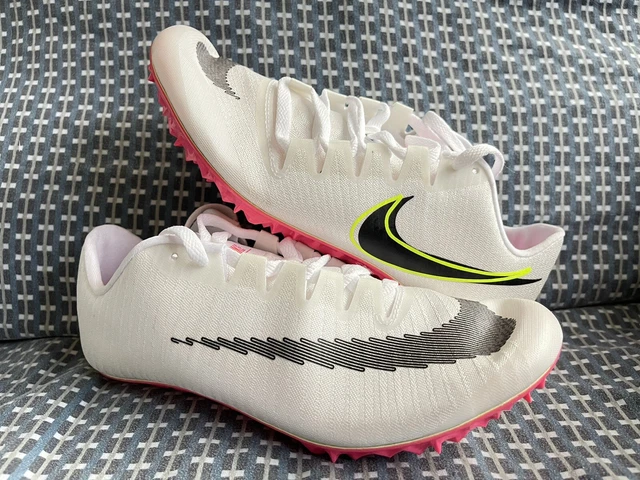 RARE NIKE ZOOM Ja Fly 3 Track Cleats White Pink Rawdacious Mens Sz 6 ...