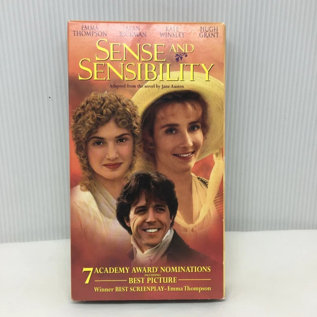 VHS SENSE AND Sensibility Emma Thompson Kate Winslet Alan Rickman Hugh Grant £18.16 - PicClick UK
