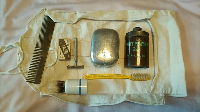WW2 BRITISH ARMY Wash Kit , Ww2 British Wash Roll £75.00 - PicClick UK