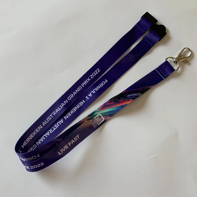 FORMULA 1 ONE LANYARD 2022 Official AUSTRALIAN LIVE FAST F1 GRAND PRIX ...