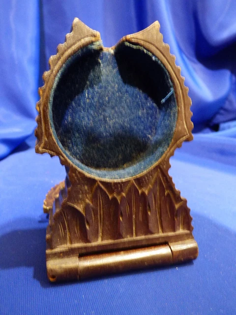 PORTE MONTRE A Gousset Ancien En Bois Sculpte Et Repliable. Ref 5672 ...