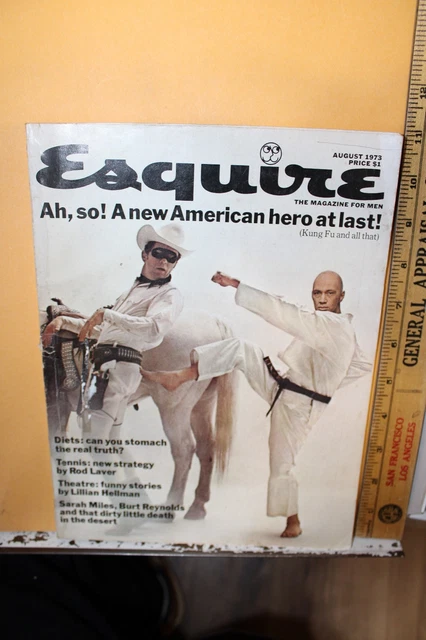 1973 ESQUIRE DAVID Carradine Kung Fu Rod Laver Lillian Hellman Burt ...