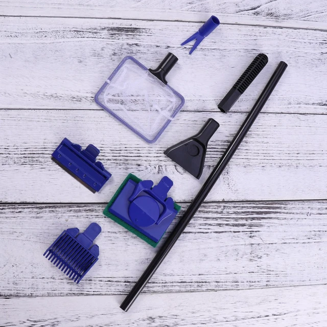 5 IN 1 Complete Aquarium Fish Tank Clean Set Fish Rake+ Scraper+ Fork+ ...