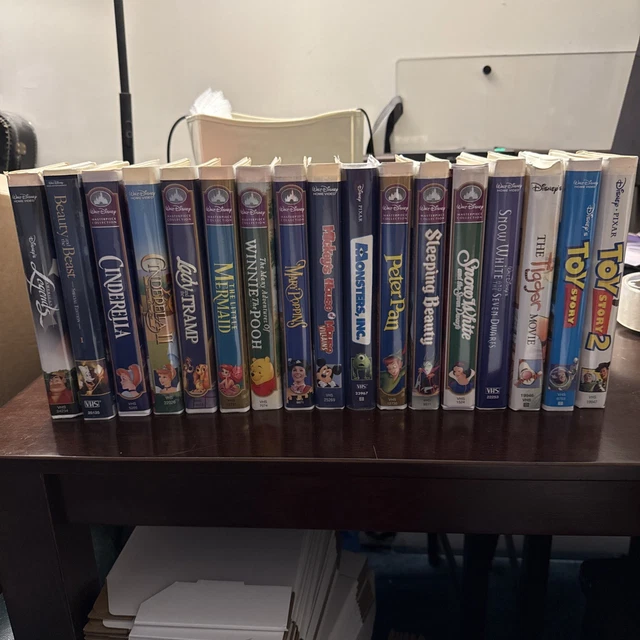 DISNEY VHS LOT - 17 Classic Titles Masterpiece Collection Pixar ...