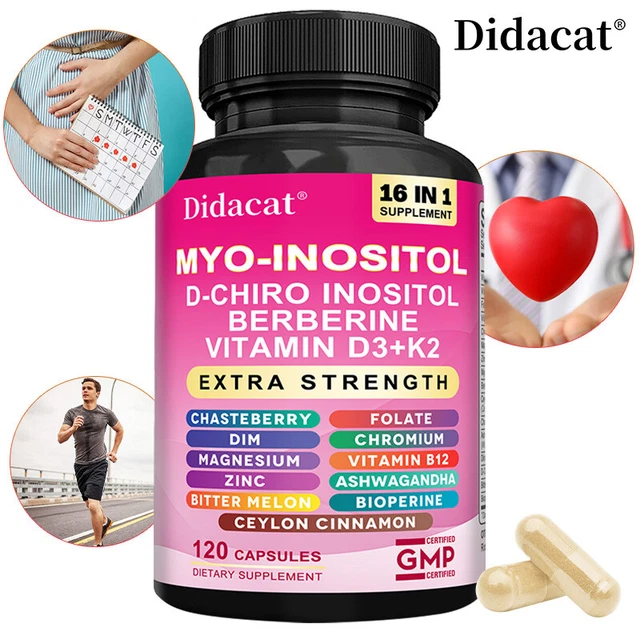 Myoandd Chiro Inositol Plus Vitamin D3k2 Women Hormone Support Manage Stress £664 Picclick Uk