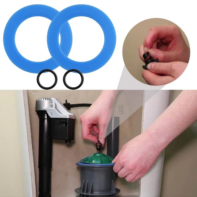 UPGRADE YOUR TOILET'S Flushing System with 2 Pack Flush Valve Seal Kit ...