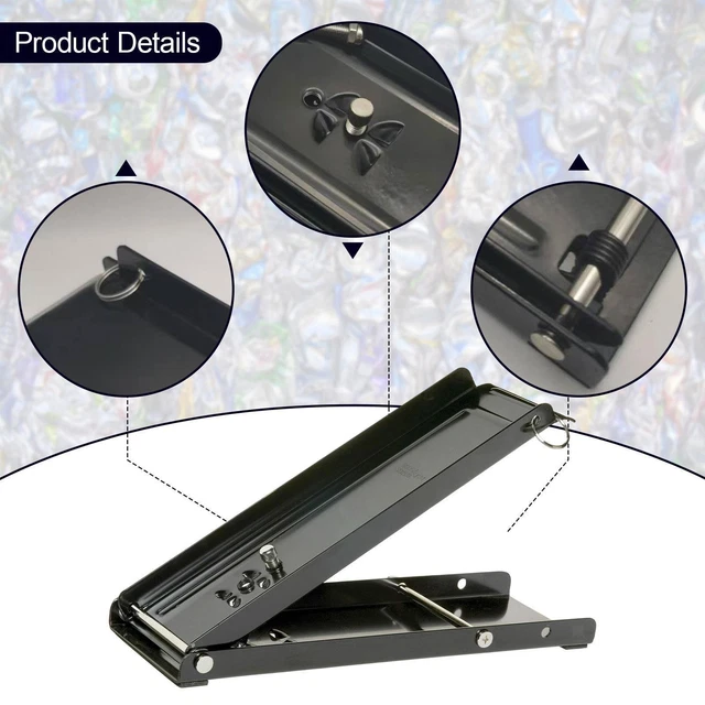 PEDAL CAN CRUSHER Compressor Not Wall Mounted Metal Easy Storage for ...