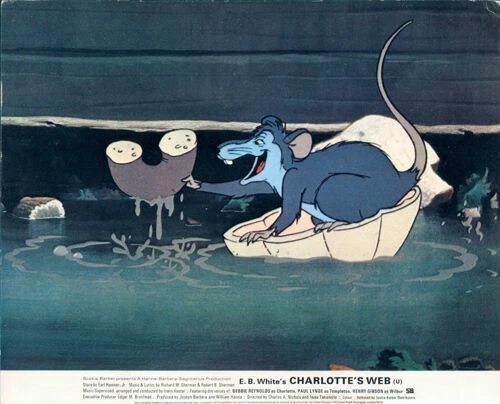 CHARLOTTE WEB ORIGINAL Lobby Carte Britannique Hanna-Barbera Dessin ...