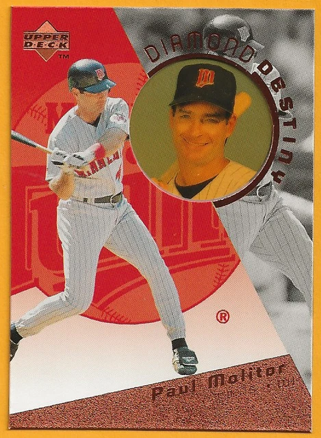 1996 UPPER DECK-MLB-DIAMOND DESTINY-Paul Molitor #DD25 DH Minnesota TWINS insert EUR 0,91 ...