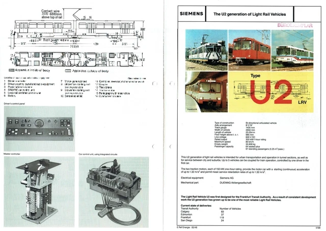 SIEMENS DATA-SHEET THE U2 generation of Light Rail Vehicles LRV EUR 7 ...