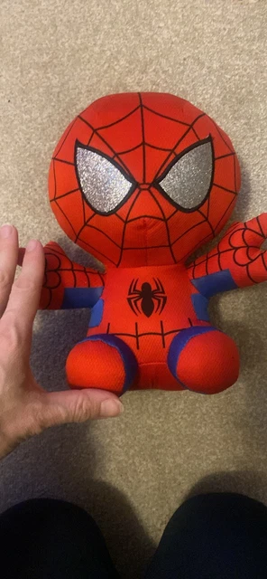 TY BEANIE BABY Marvel Avengers Spiderman - size Medium - Soft Plush ...