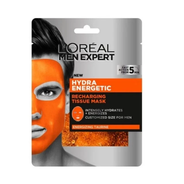 L'ORÉAL PARIS MEN Expert Hydra Energetic Revitalizing Mask in un foglio ...