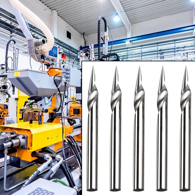 PROFESSIONAL GRADE 20 Deg V Groove Engraving Tool Spiral Router Bits ...