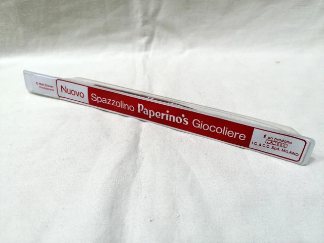 SPAZZOLINO CURVO ROSSO Paperino's Paperinos Vintage Anni 60/70 ...