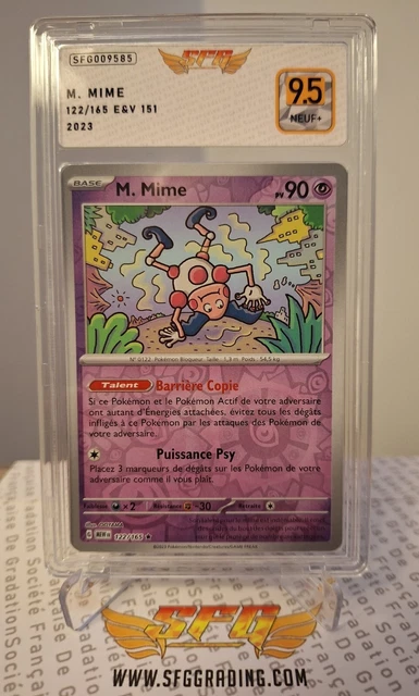 POKEMON M. MIME 122/165 HOLO REVERSE EV3.5 MEW 151 FR NEUF - SFG GRADE ...