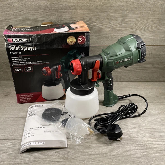 PARKSIDE 400W PAINT Sprayer 900ml PFS 400 A1 ~ Unused Condition £36.99 ...