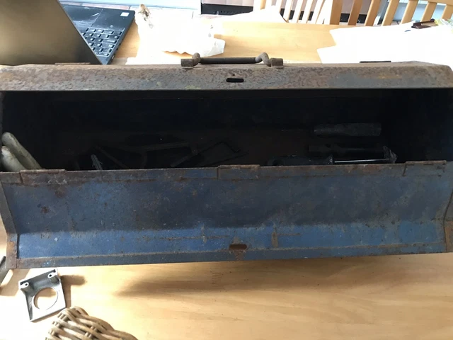 RARE VINTAGE ENOX Metal Tool Box, Automobilia, Garage, Collectable Made ...