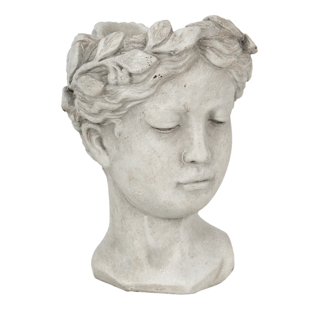 ROMAN GREEK LADIES Head Statue Planter Flower Pot Stone Effect Garden ...